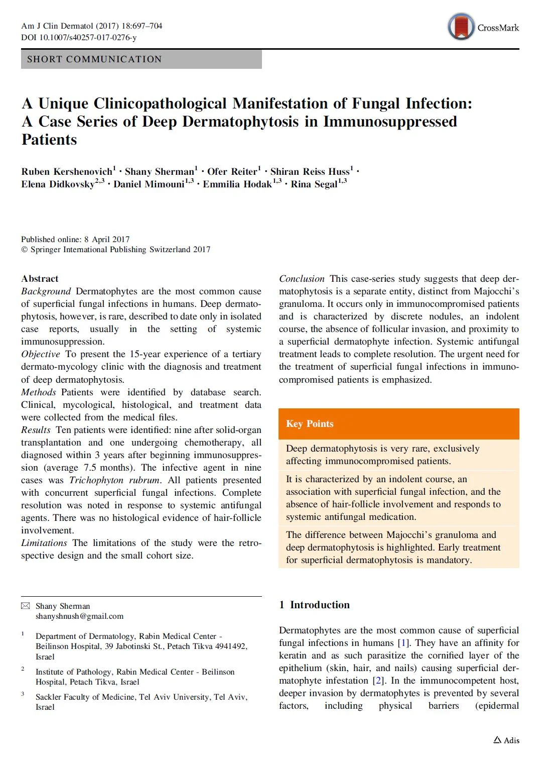 A Unique Clinicopathological Manifestation of Fungal Infection: A Case ...